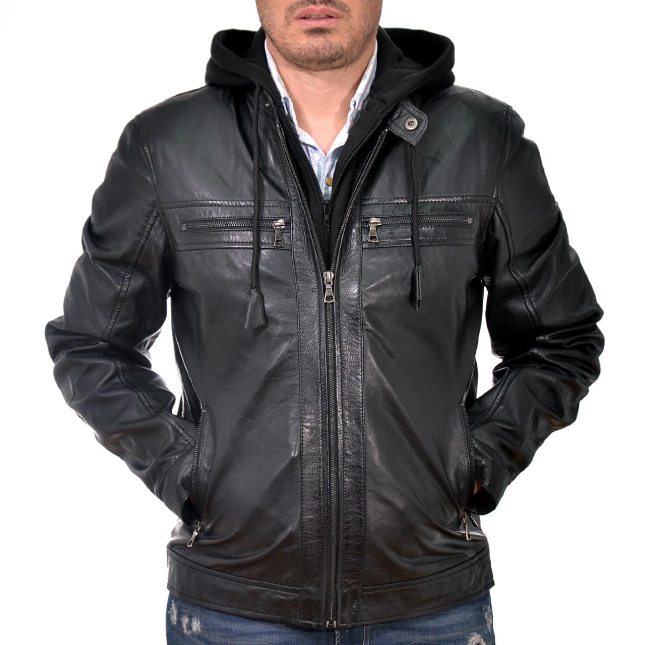 ΔΕΡΜΑΤΙΝΟ ΜΠΟΥΦΑΝ BIKER ΑΝΔΡΙΚΟ 012 - Sioutis Leather