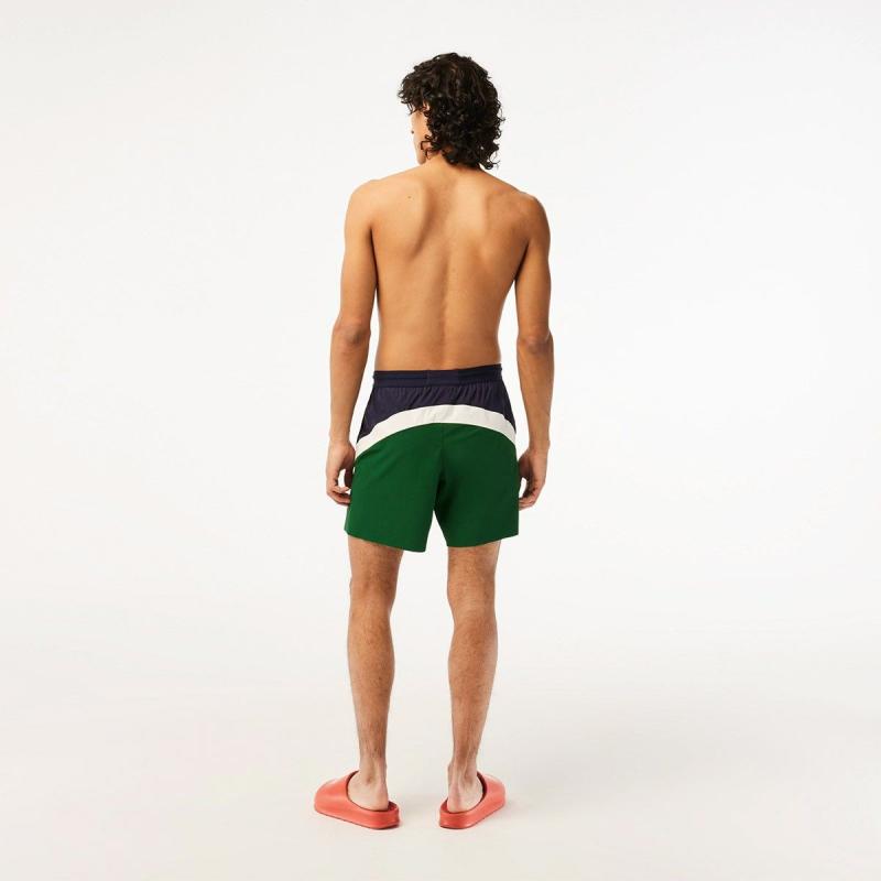 Ανδρικό μαγιό Men’s Lacoste Recycled Polyamide Colourblock Swim Trunks ...